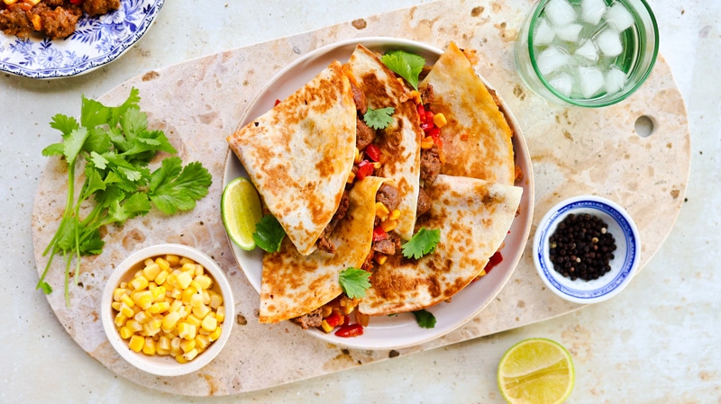 Cheesy Chevap Quesadillas | Olgas Fine Foods