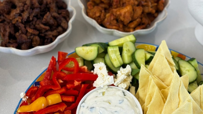 Hayley’s yiros platter | Olgas Fine Foods