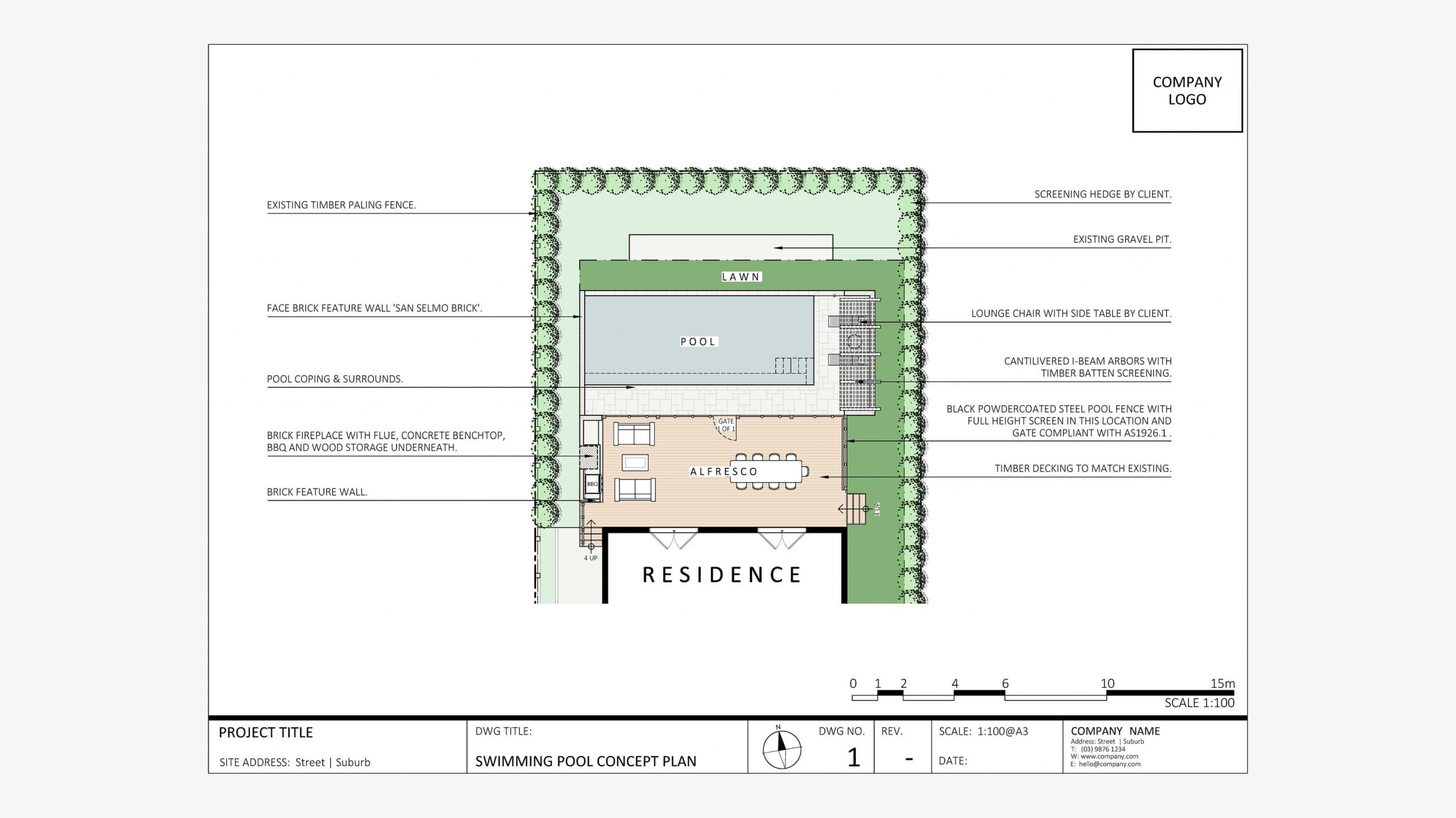 3D Pool Design Presentations Services | Pitchbox