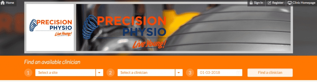 Try Our New Online Booking System | Precision Physio