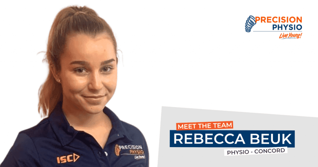 Meet The Team: Rebecca Beuk - Physiotherapist Concord | Precision Physio