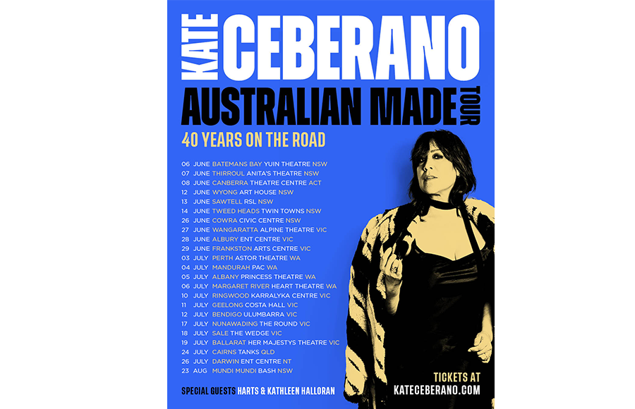 Kate Ceberano Announces Australian Made Tour - Winter 2025 - Premier ...