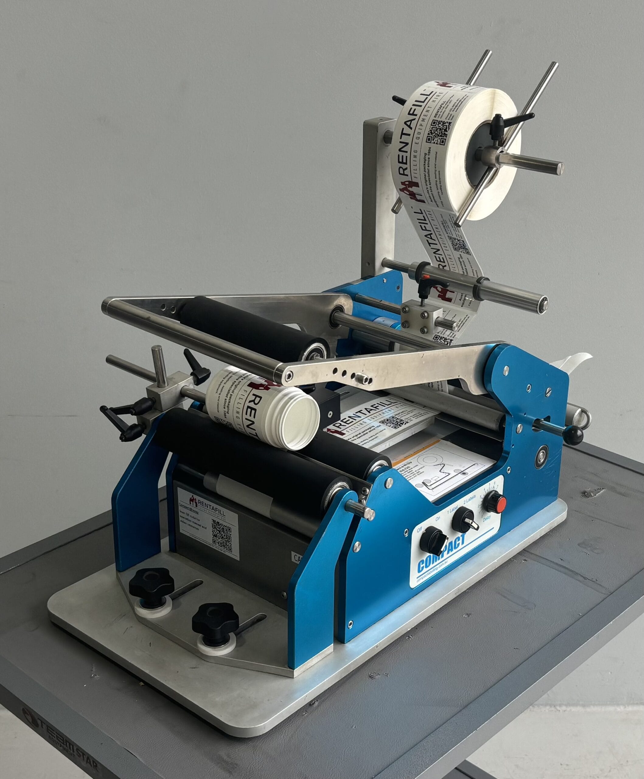 EX-RENTAL Compact-A-Wrap Semi-Auto Label Applicator. | RENTAFILL