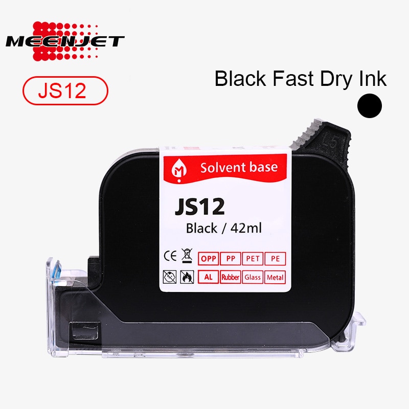 Meenjet JS12 solvent based ink cartridge | RENTAFILL