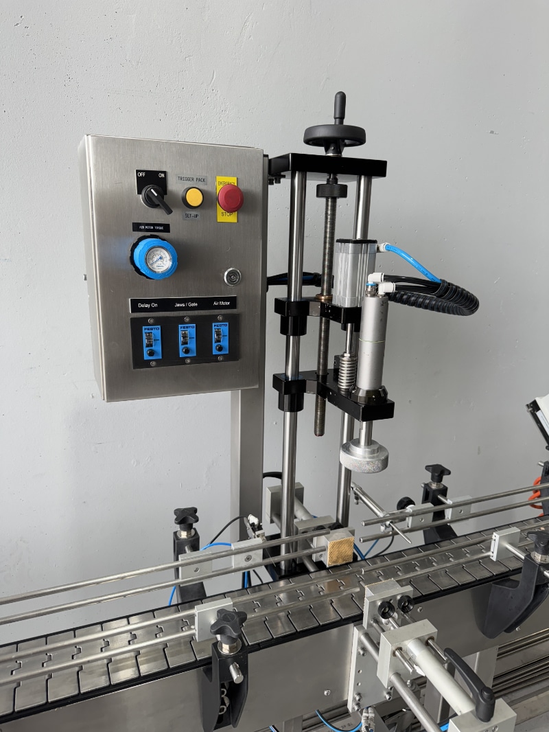 EX-RENTAL ICP Auto Capper and 3.5m conveyor | RENTAFILL