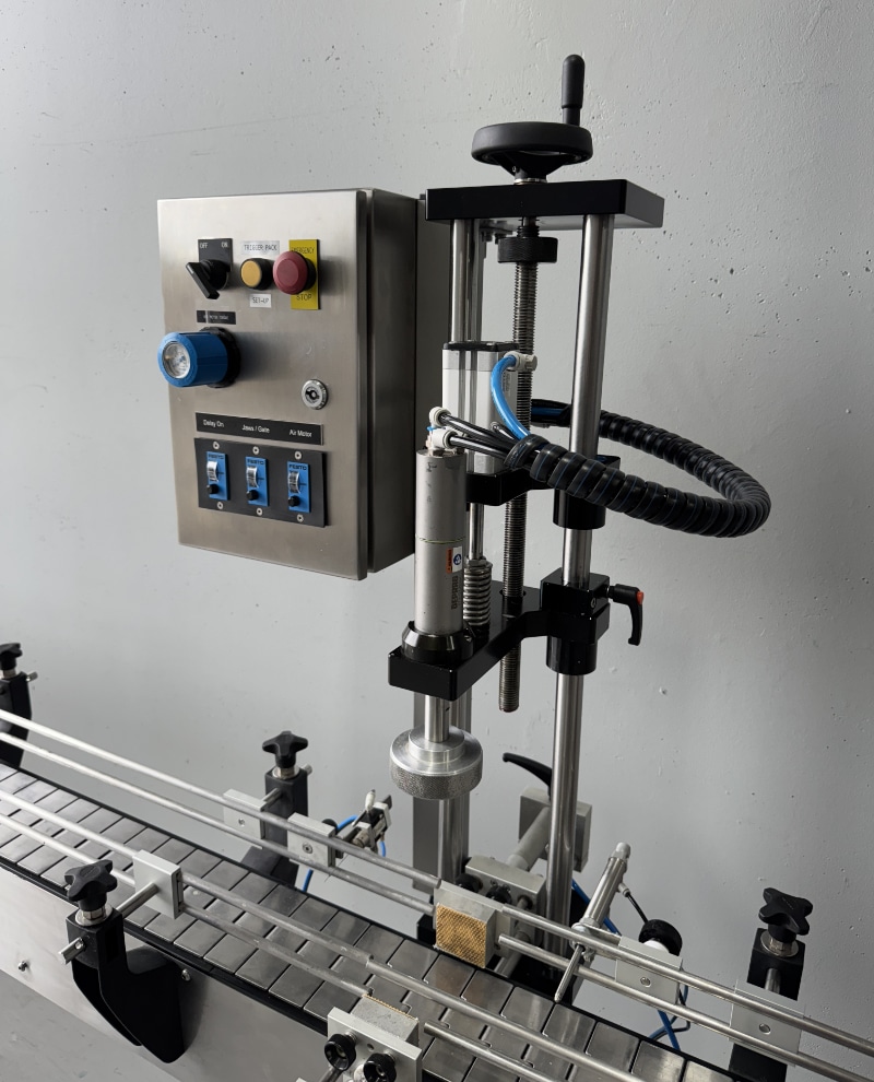 EX-RENTAL ICP Auto Capper and 3.5m conveyor | RENTAFILL