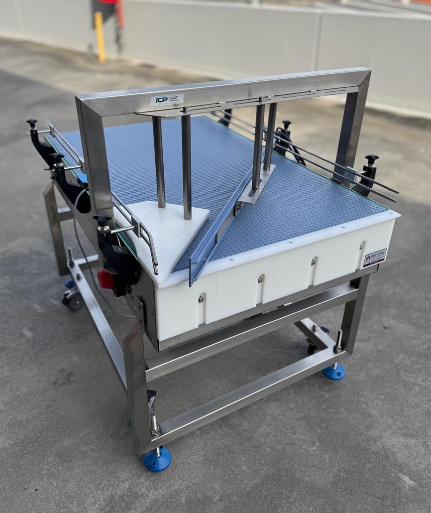 Container Infeed Table 1400x850 | Flat Belt Unscrambling Table – ICP ...
