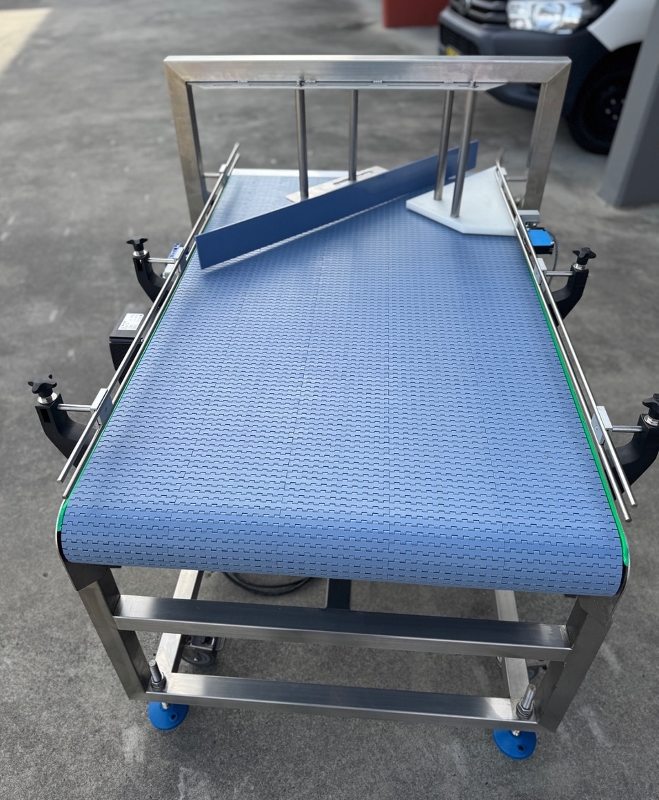 Container Infeed Table 1400x850 | Flat Belt Unscrambling Table – ICP ...