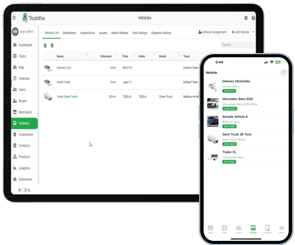 Vehicle Management – RouteWise