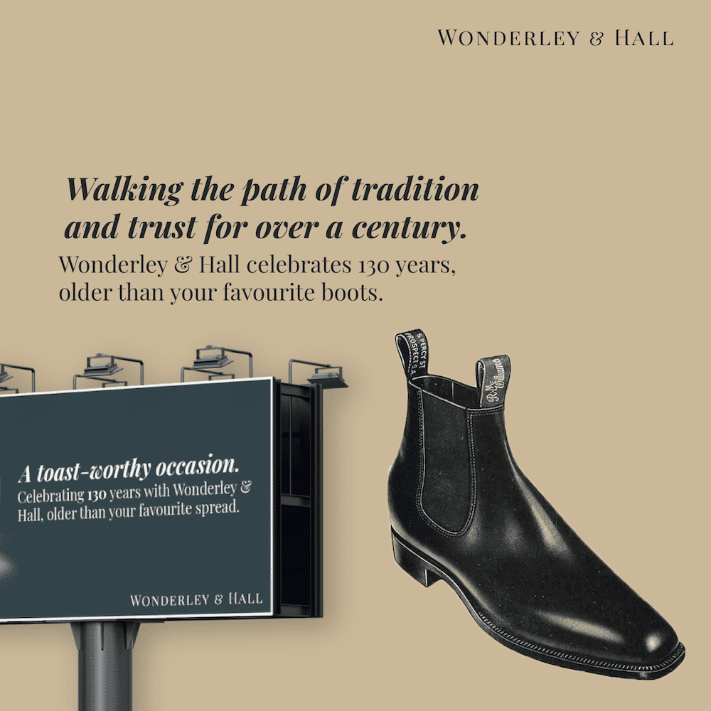 Wonderley & Hall 130 Years Campaign – Round Square Marketing