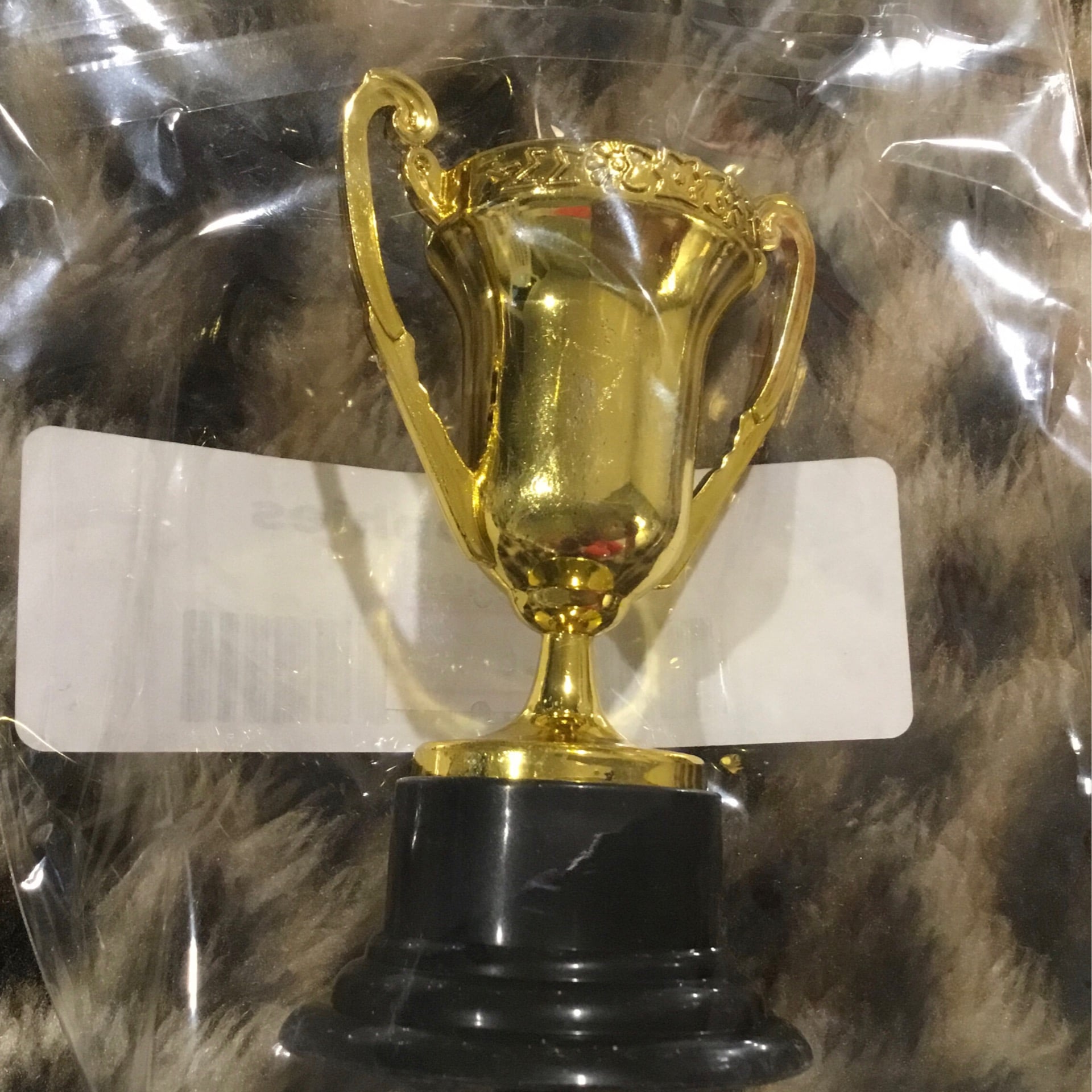 Cake Topper Toy Trophy Gold - Sharones Cakes & Things