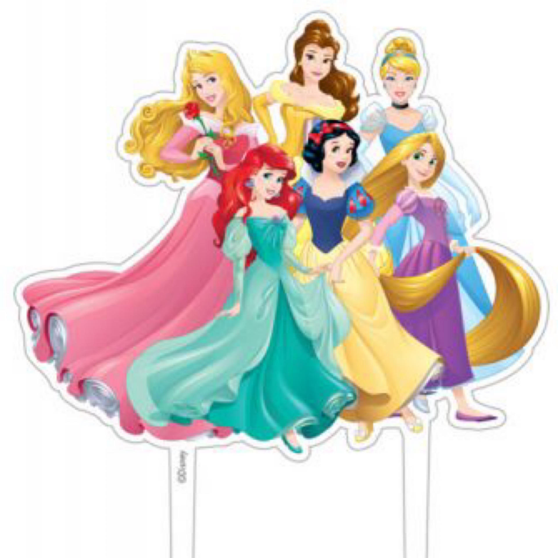 Topper Acrylic Disney Princesses 17 cm - Sharones Cakes & Things