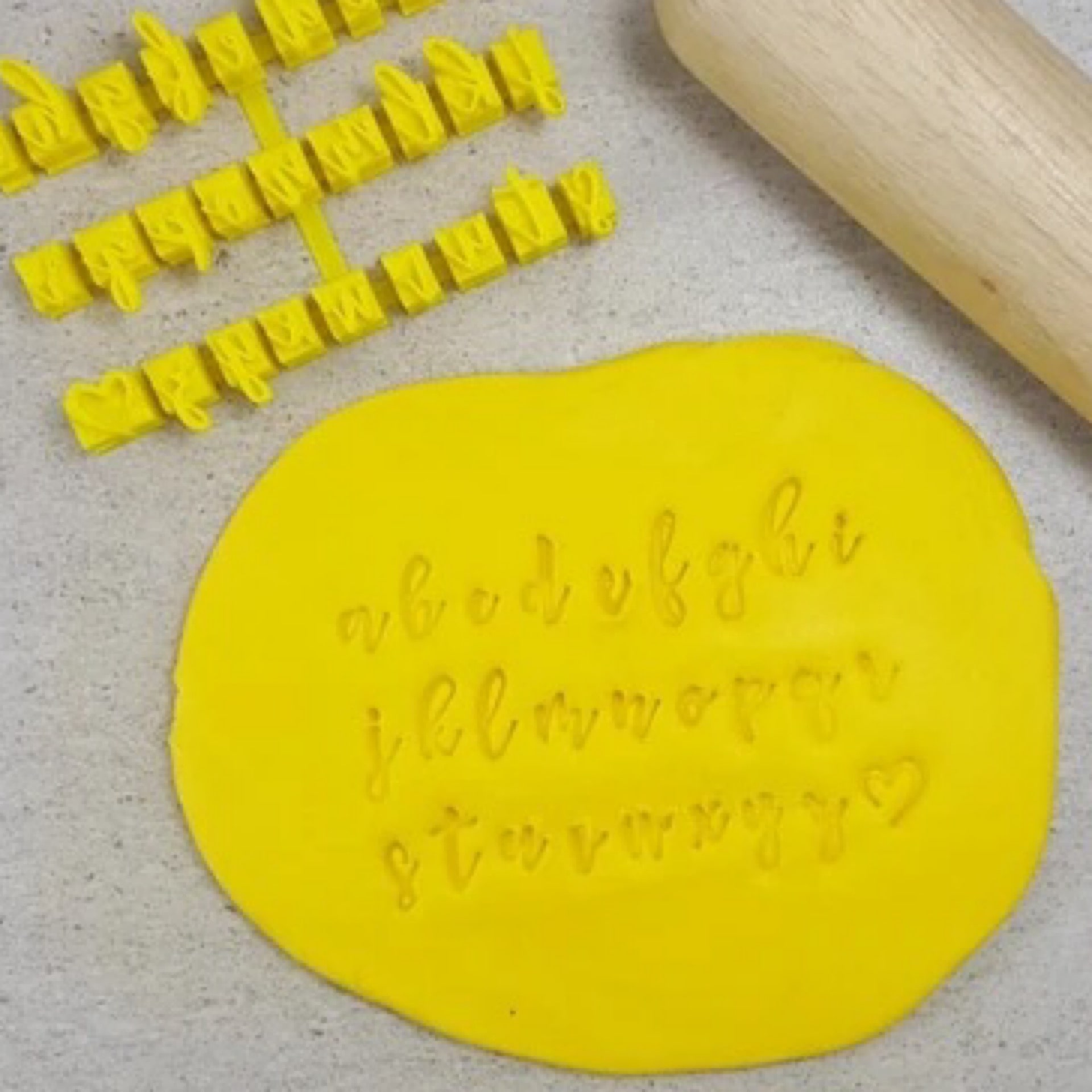 Custom Cookie Cutter – Script Lower Case (cursive)LET 001 - Sharones ...