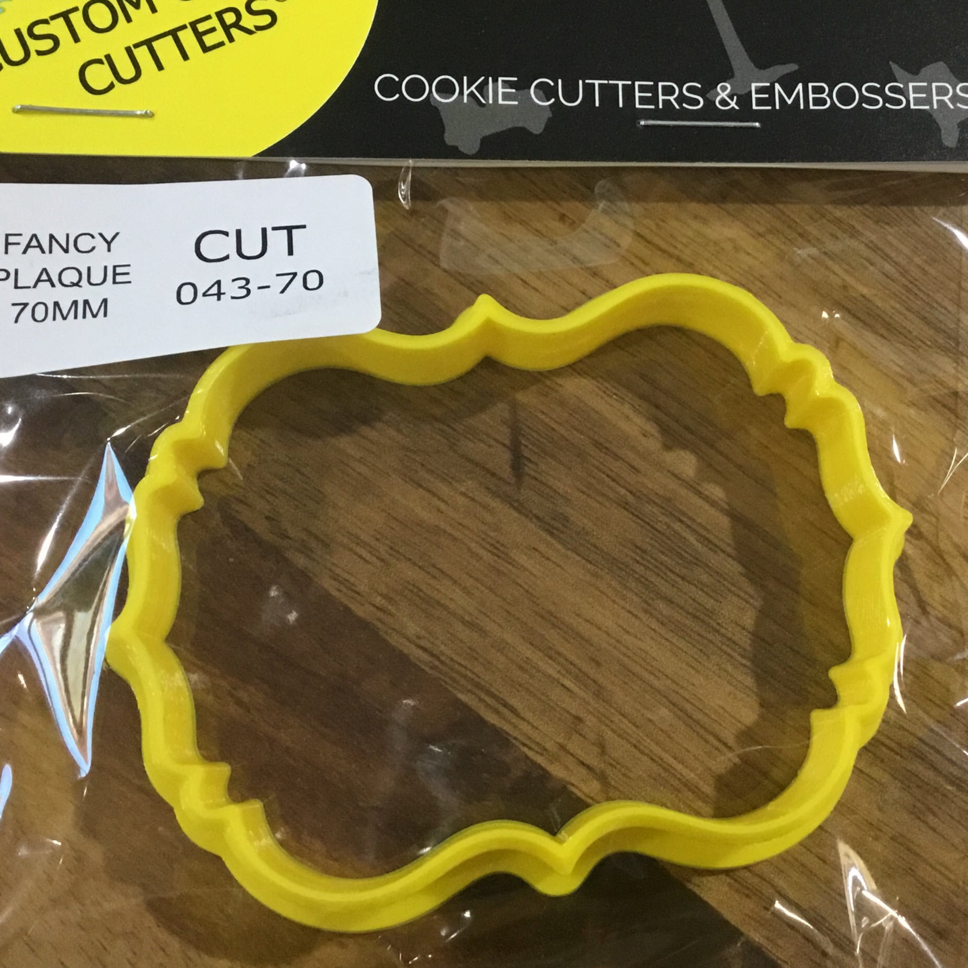 Custom Cookie Cutters – Fancy Plaque Cutter 70mm CUT 043-70 - Sharones ...