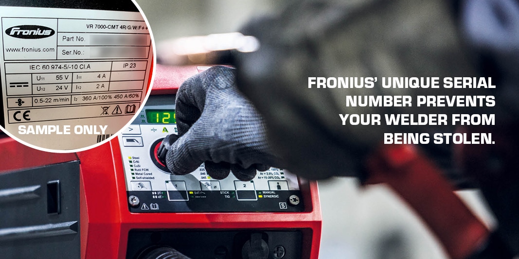 Stolen Fronius welder identified and returned through its unique ...