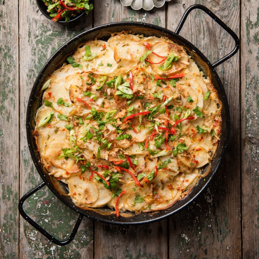 Coconut, Lime and Chilli Potato Bake - Spudlite