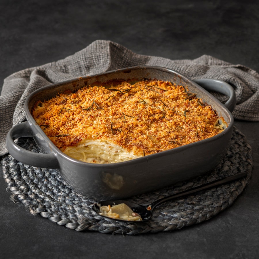 Potato, Celeriac and Bacon Gratin - Spudlite