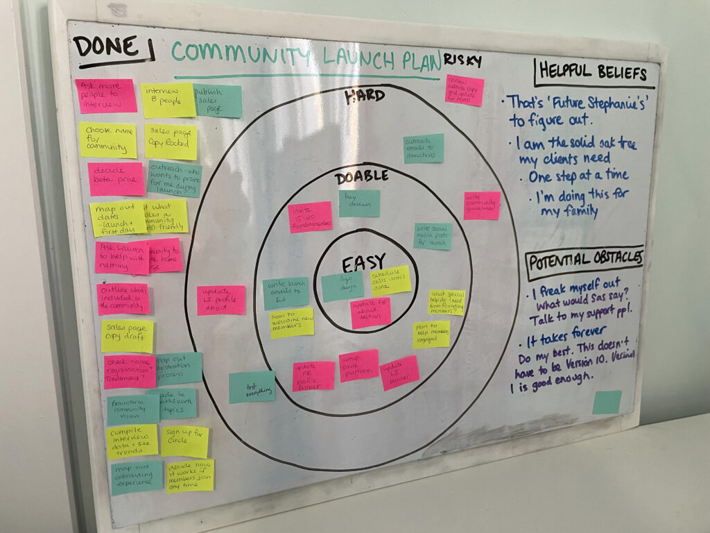 Using a Courage-Based Plan to Break Projects Down into Smaller Steps ...