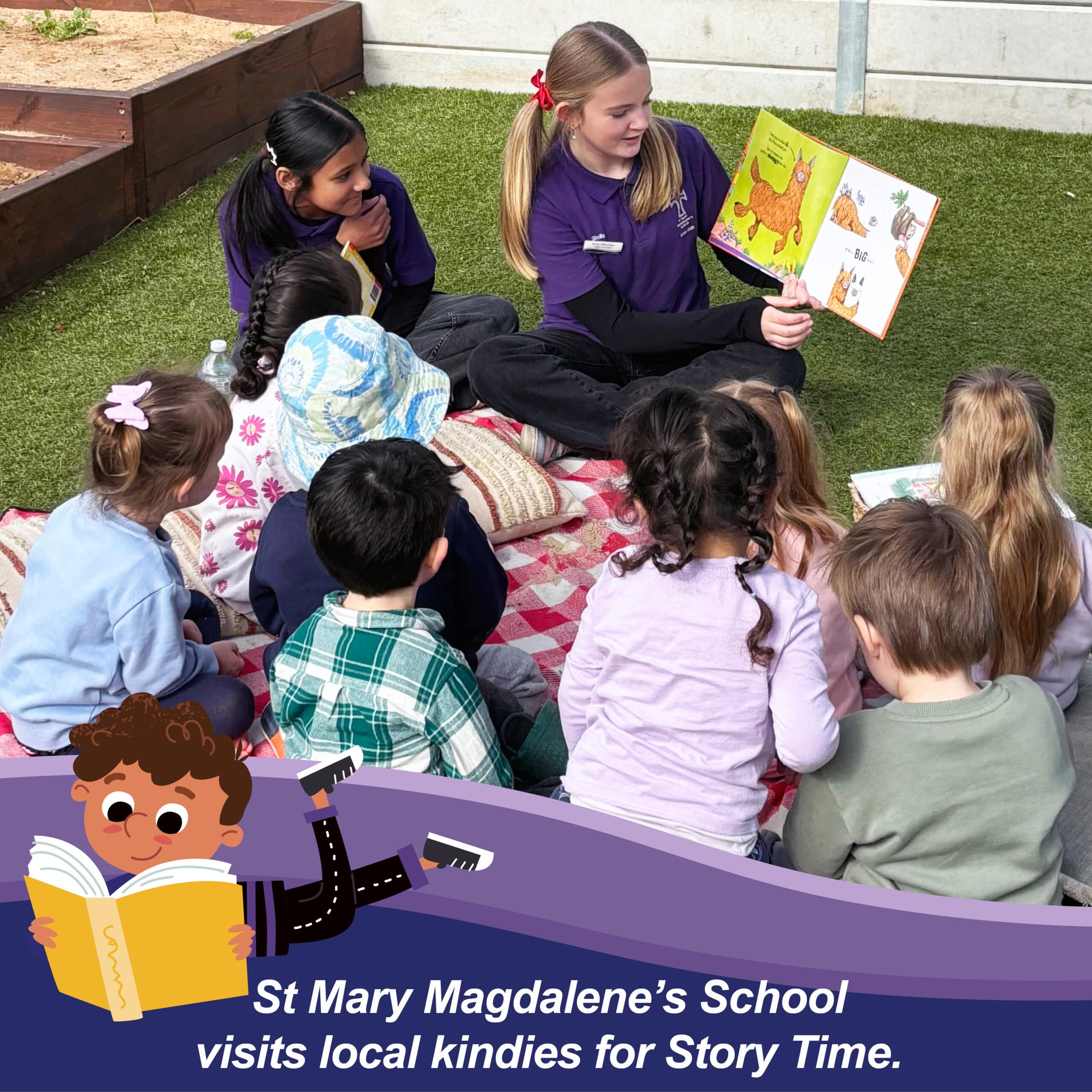 School Ambassadors visit local Kindies - Story Time Project - St Mary ...