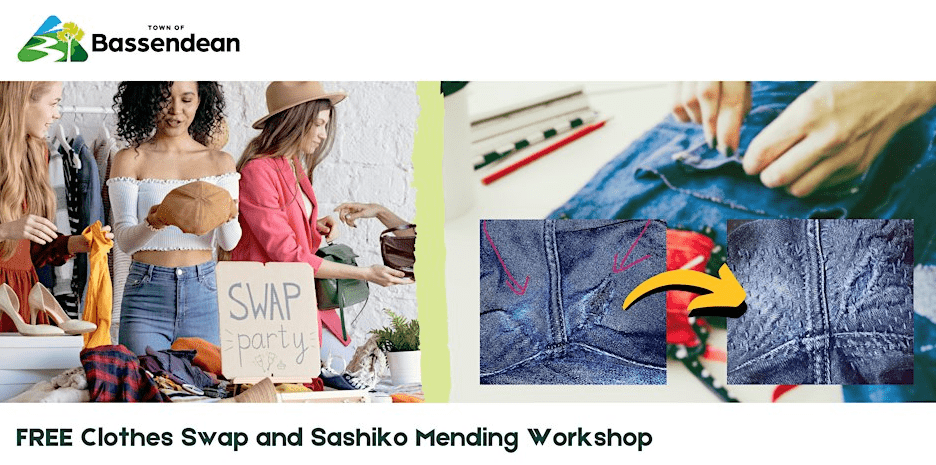 Free Clothes Swap & Sashiko Mending Workshop - Switch Your Thinking