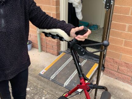 Walker modification to suit left and right hand limitations - TADSA