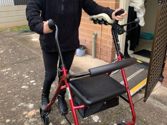 Walker modification to suit left and right hand limitations - TADSA