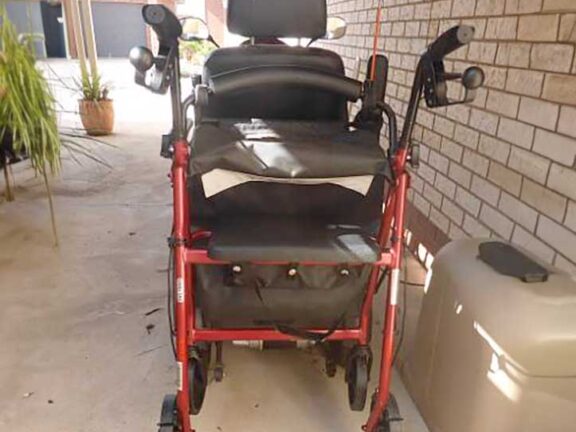 Walker Mounted on Mobility Scooter - TADSA