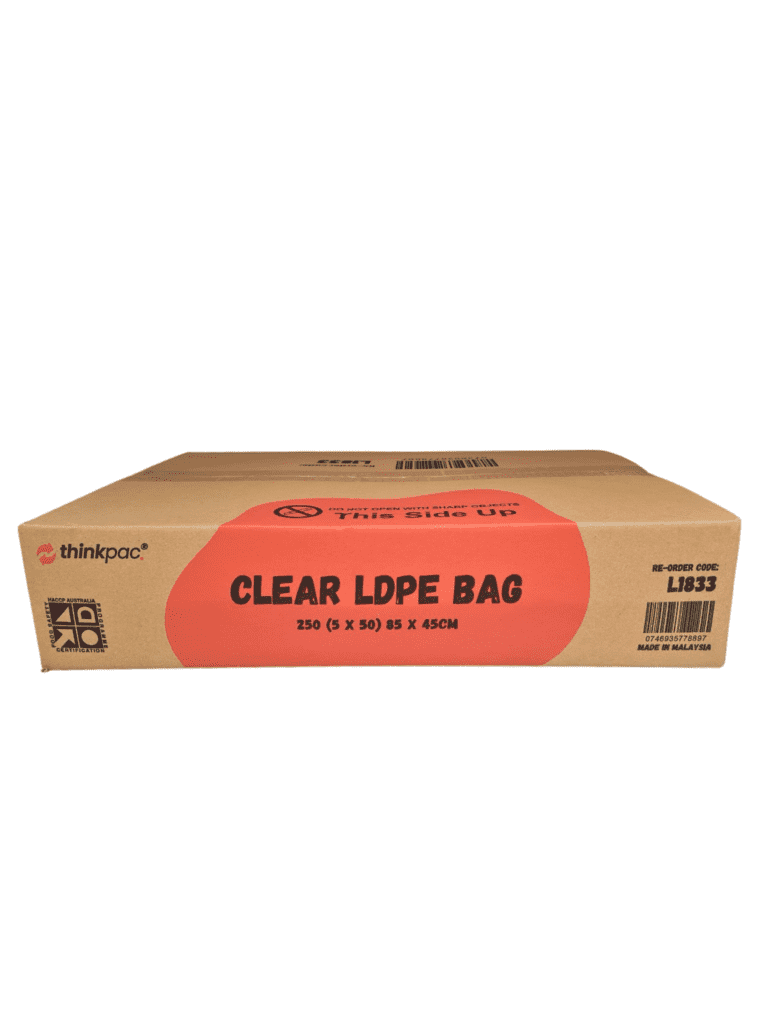 18 x 33 LDPE Clear Bin Bags - Durable & Food Safe
