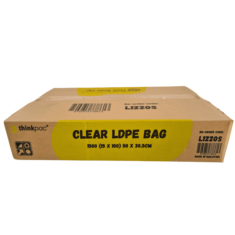 12" x20" LDPE Clear Bags | Thinkpac