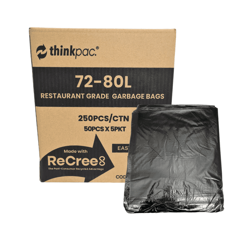 72-80L "Restaurant Grade" Range Bin Liner | Thinkpac