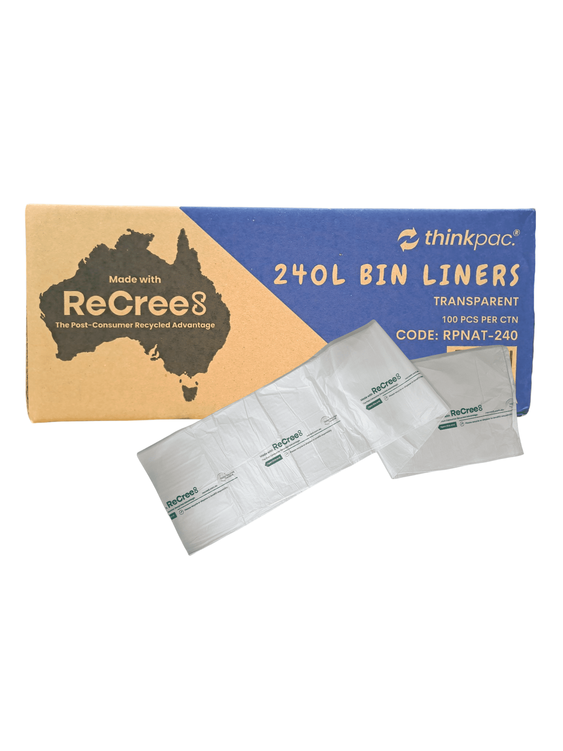 Order Wholesale 240L Bin Liners - Natural & Strong