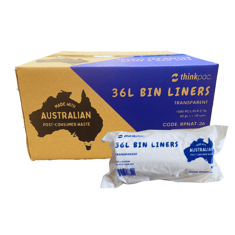 36L Natural Bin Liner | Thinkpac