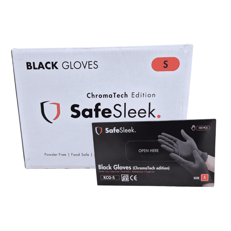 Black ChromaTech™️ Premium Nitrile Blend Gloves | Thinkpac
