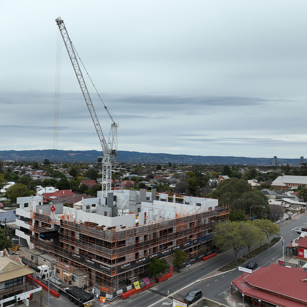 Prospect Rd – Harrington Apartments - United Cranes