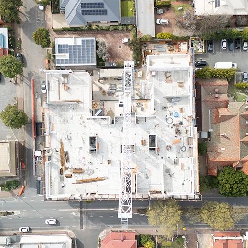 Prospect Rd – Harrington Apartments - United Cranes