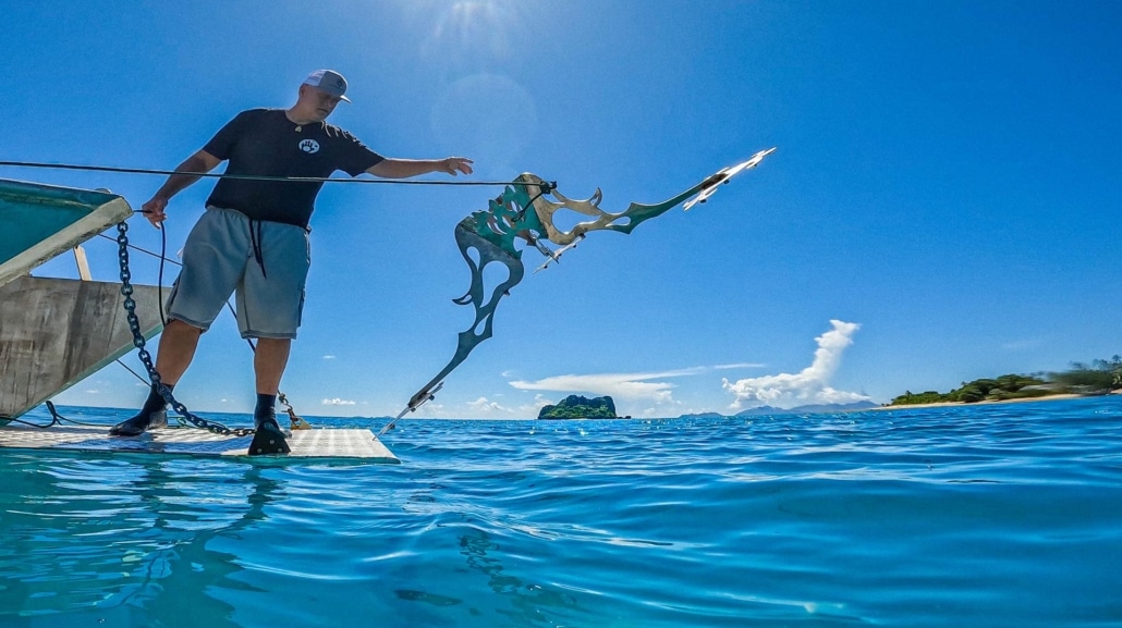 Sculpture Meets Sea - Counting Coral Update - The Underwater Installation Begins - Vomo Island Fiji