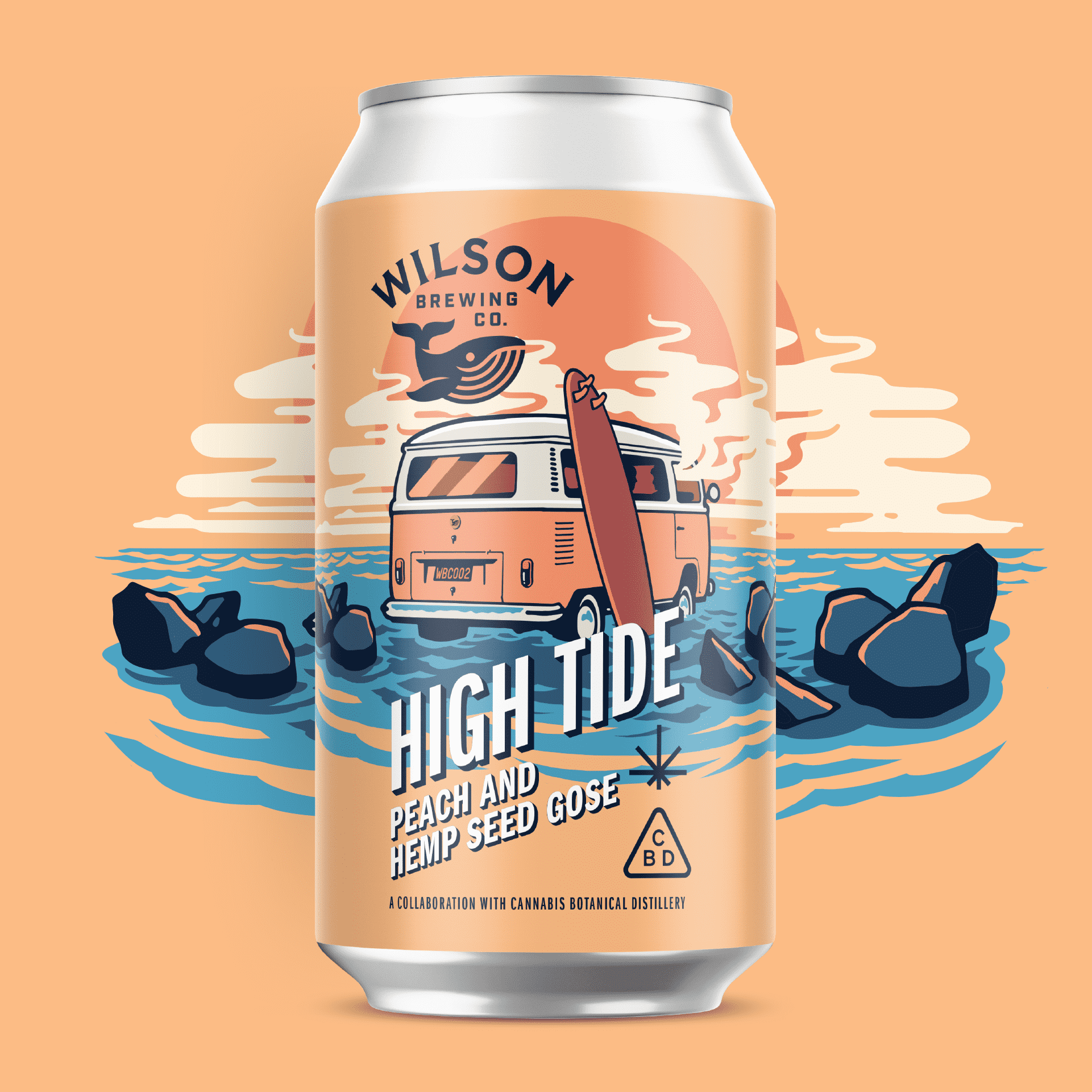 High Tide Peach and Hemp Seed Gose Seasonal Launch - Wilson Brewing Company