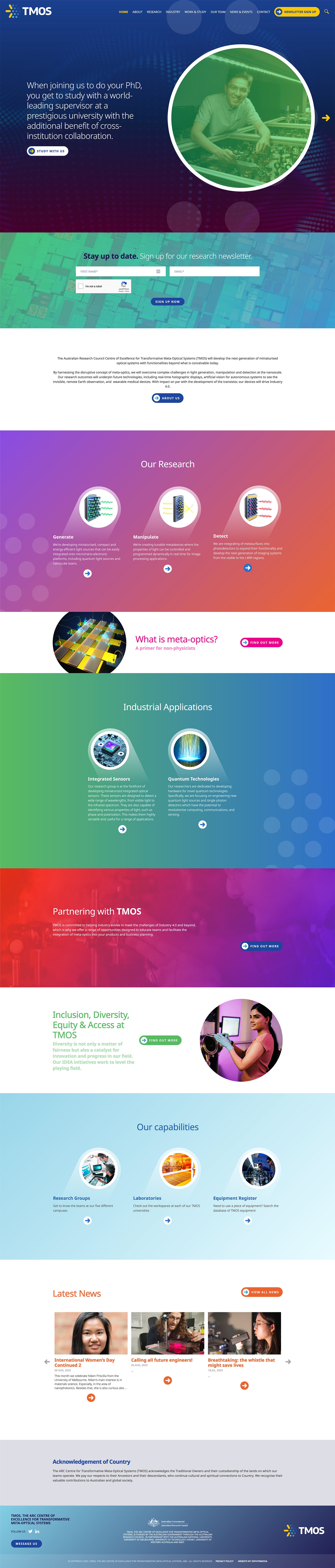 TMOS Website Design | Zephyrmedia | Gold Coast